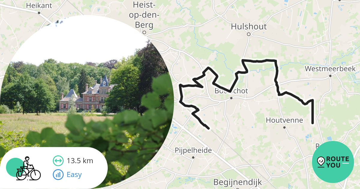 Ramsel - Booischot - Recreatieve fietsroute | RouteYou