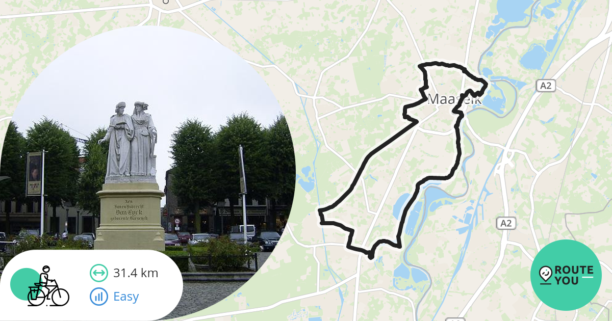 Maaseik - Recreatieve fietsroute | RouteYou