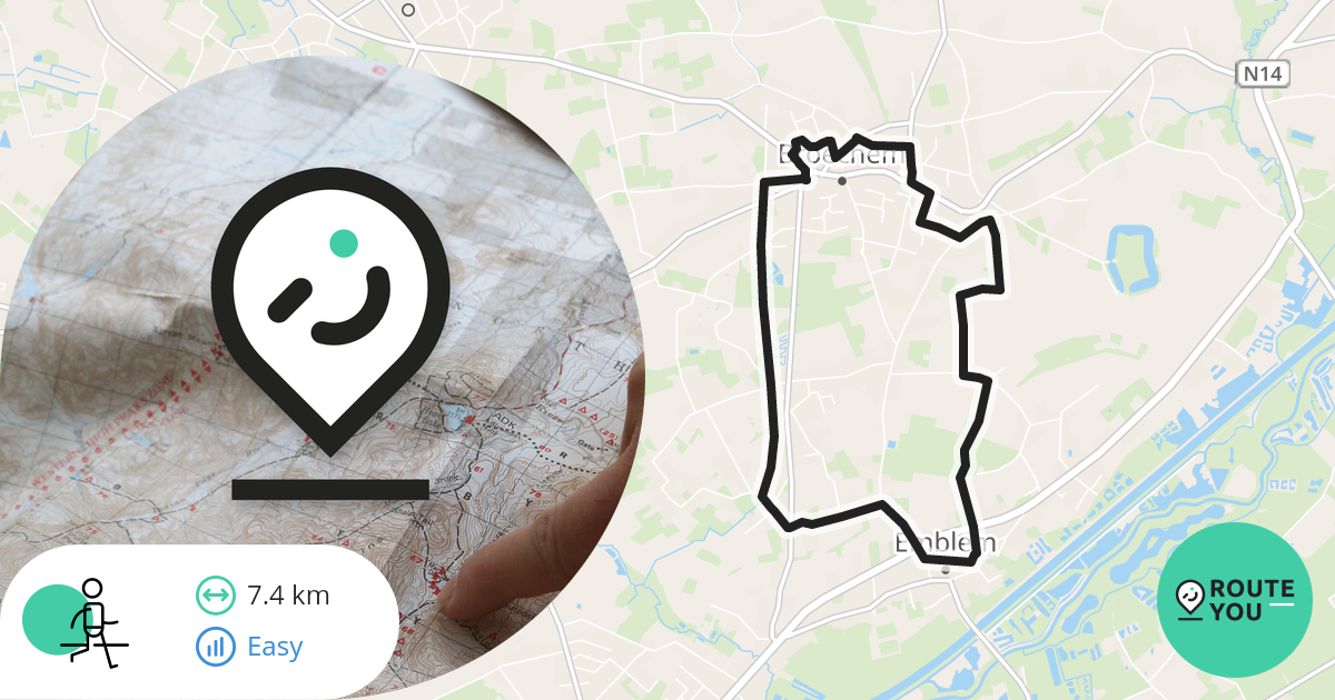 GR 12: fragmentje Broechem - Emblem - Wandelroute | RouteYou