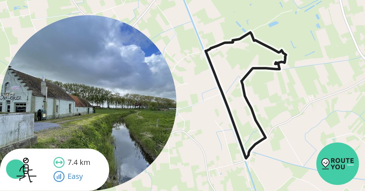 Lievegem 7 km achterkant Het Leen - Recreatieve wandelroute | RouteYou