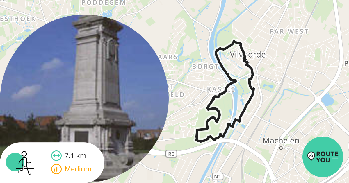 Vilvoorde wandeling - Wandelroute | RouteYou