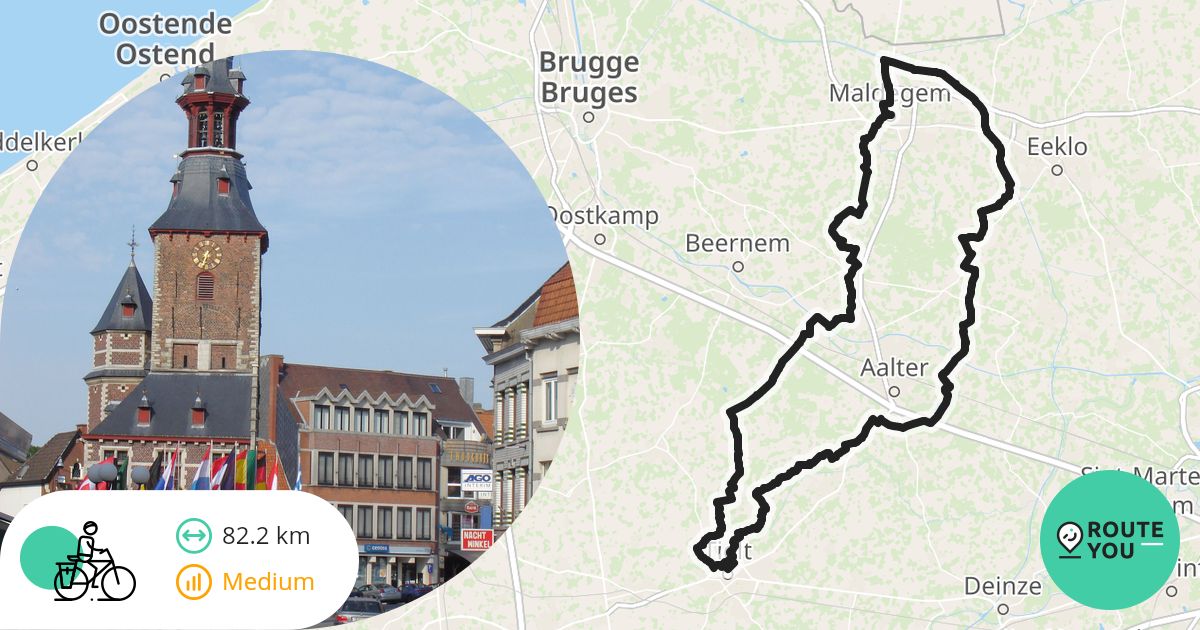 Tielt-Maldegem-Tielt-2024 - Recreational cycle route | RouteYou