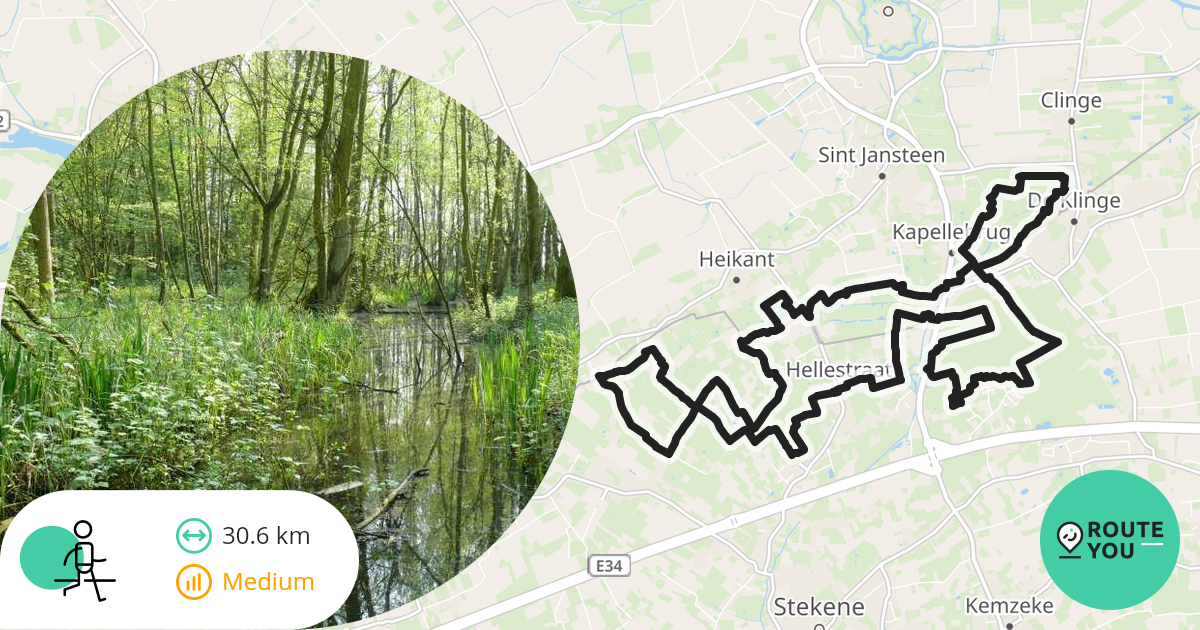 Stekene 01a — Stropersbos-Clings Bos-Kapellebrug-Waterwinbos-Heikant ...