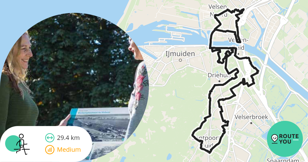 Wandelroute Velserpad (30 km) - Wandelroute | RouteYou