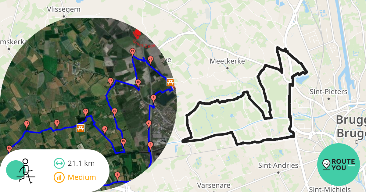 Corona Walk 12 - 21km - Wandelroute | RouteYou