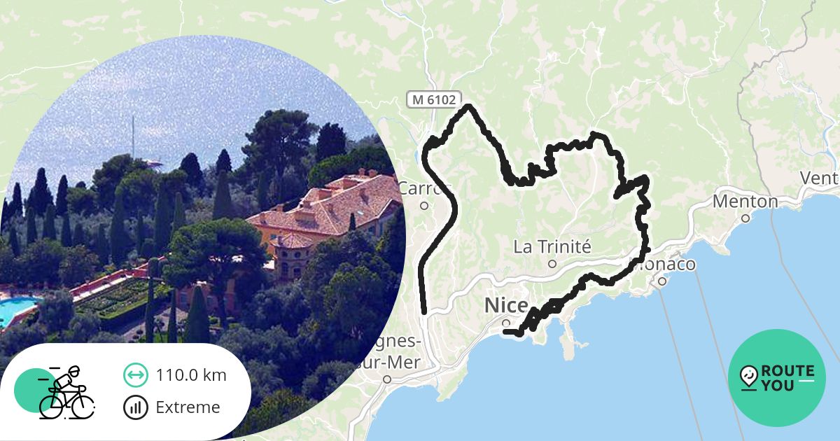 Paris - Nice 2024 - stage 8: Nice - Nice - Road bike route | RouteYou