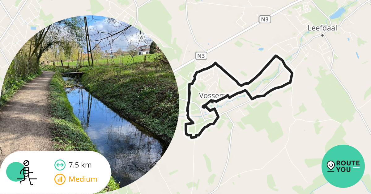 In, door en rond landelijk Vossem - Recreatieve wandelroute | RouteYou