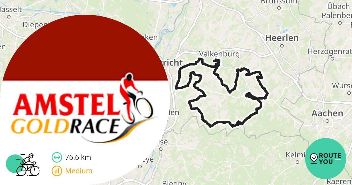 Finale Amstel Gold Race (Lus 3) Zuid-Limburg - Racefietsroute | RouteYou