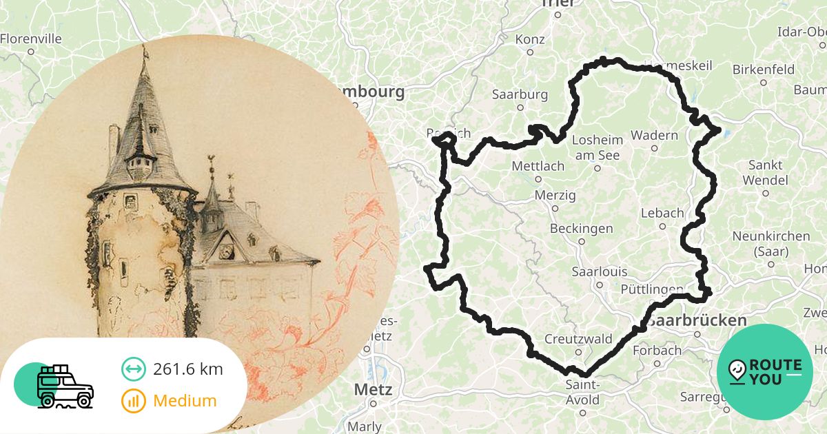 Stadtbredimus A - 4x4 route | RouteYou