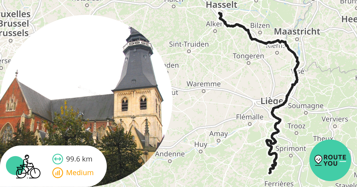 2024-03 Comblain-la-Tour - Maas - Hasselt - Recreatieve fietsroute ...