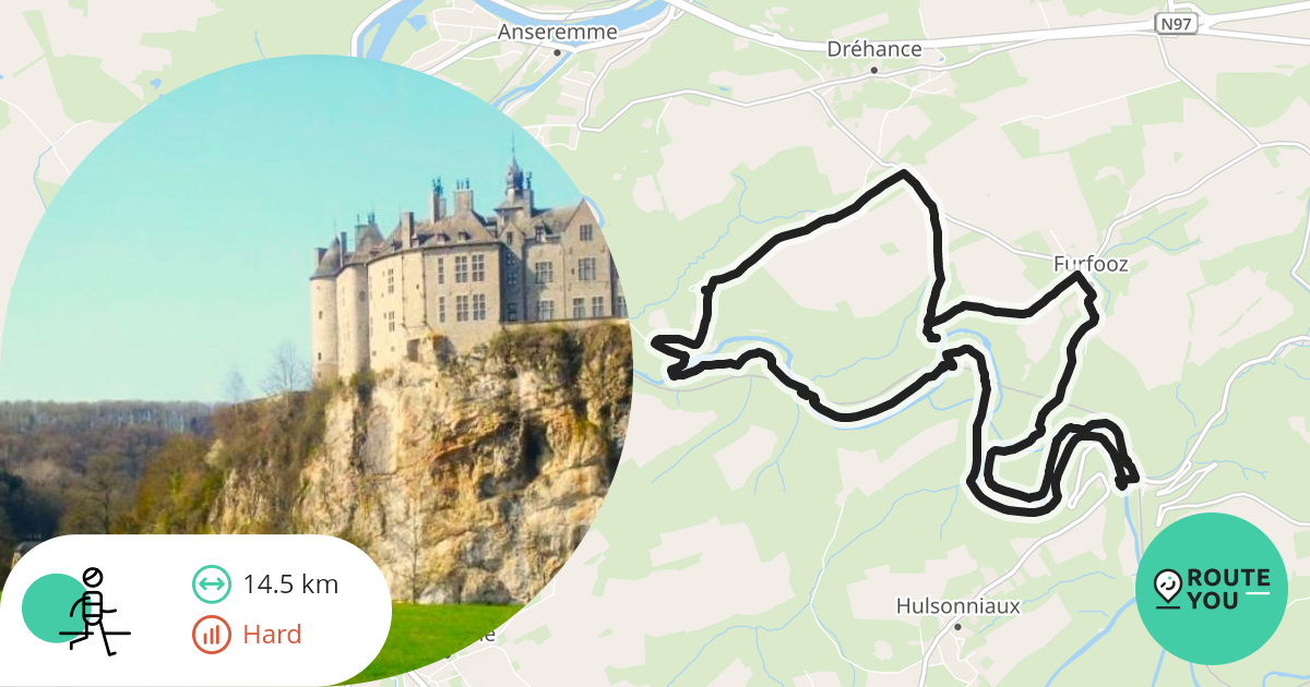 De prachtige panorama's van Chateau de Walzin en Aiguilles de Chaleux ...