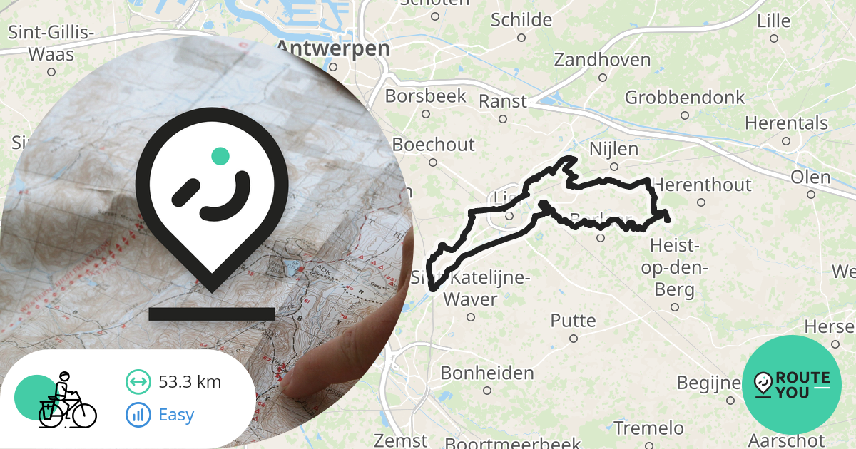 F-'t Schipke aan de Nete-Berlaar-Duffel-Lier-Nijlen 53,3km ...