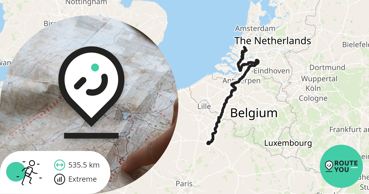 Roparun 2024 - Looproute | RouteYou