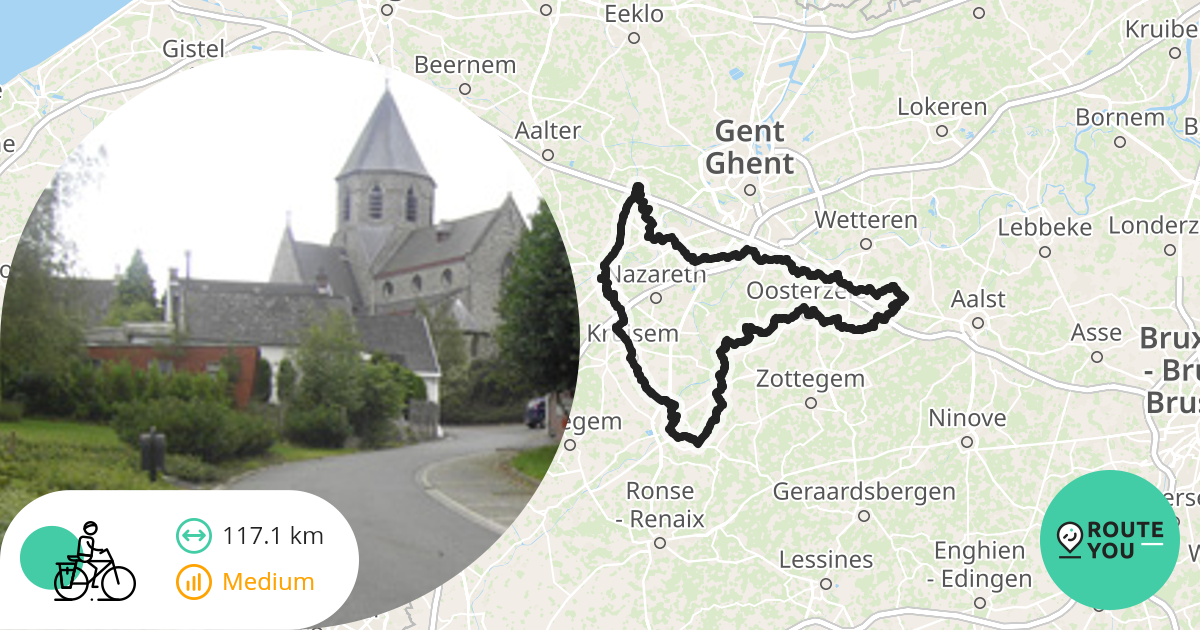 Landegem - Recreatieve fietsroute | RouteYou