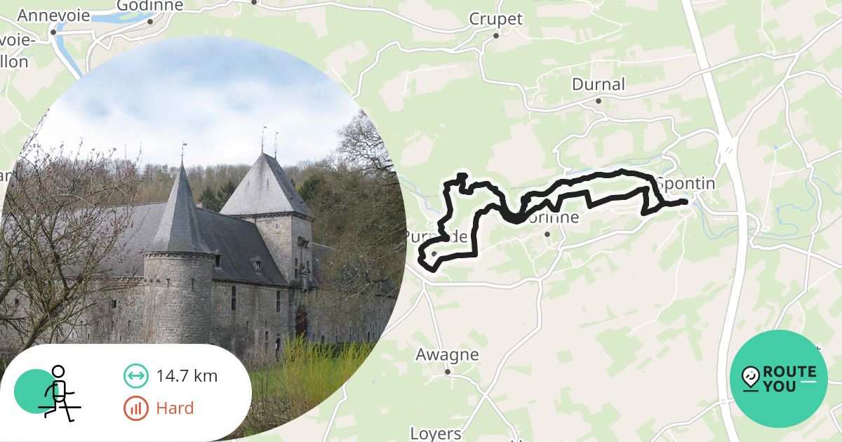Spontin-Purnode 14,7km - Wandelroute | RouteYou