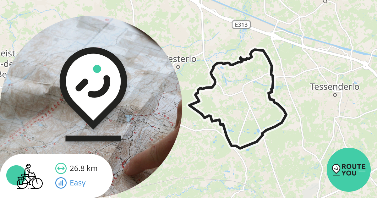 VVV-Toren Tessenderlo - Averbode - Fietsroute | RouteYou