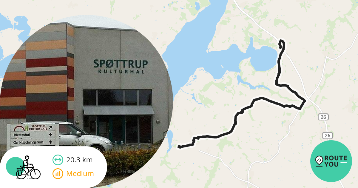 Roslev - Rødding - Recreatieve fietsroute | RouteYou