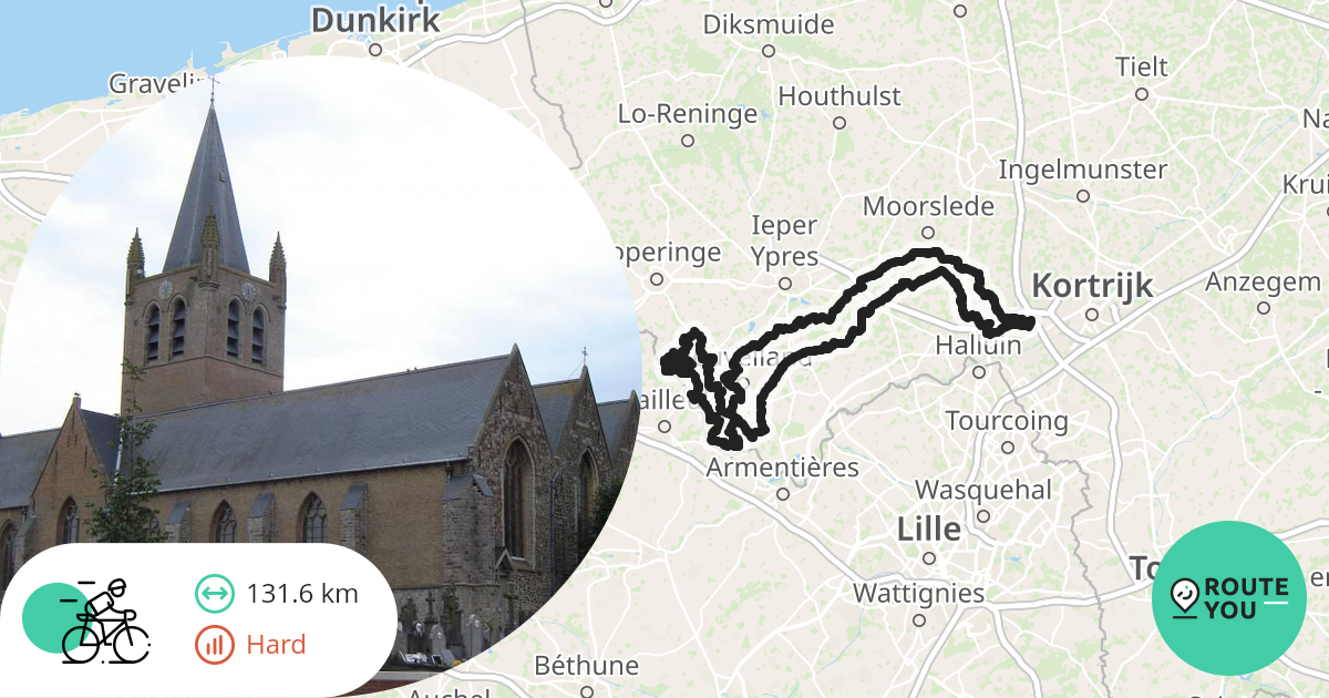 2024-130 km Wevelgem Cycling Classic - Racefietsroute | RouteYou