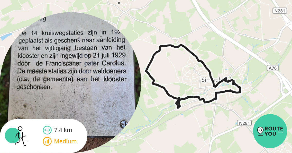 Calvarieberg Kloostertuin route Simpelveld - Wandelroute | RouteYou