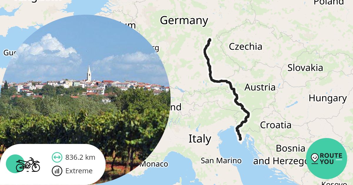Bayreuth - Grad Pula - Off-road driving route | RouteYou