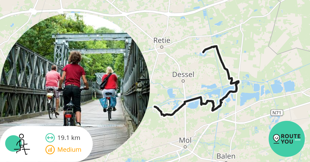 GR-Mol-Om-Achterbos (Sas 6)-Dessel (Vijverzicht) - Wandelroute | RouteYou