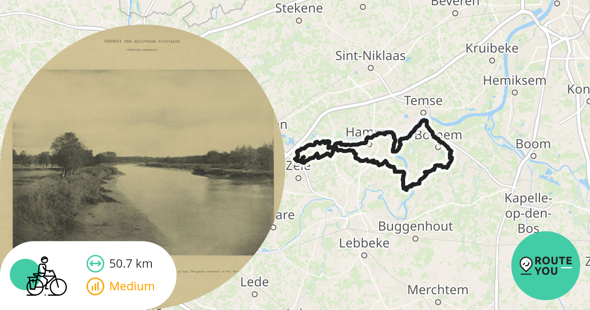 Bornem - Recreatieve fietsroute | RouteYou