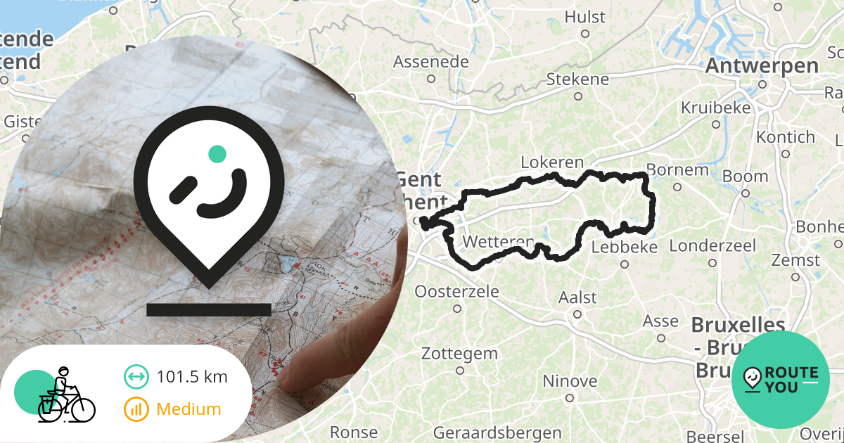 Gent - Langs de Durme en de Schelde - Recreatieve fietsroute | RouteYou