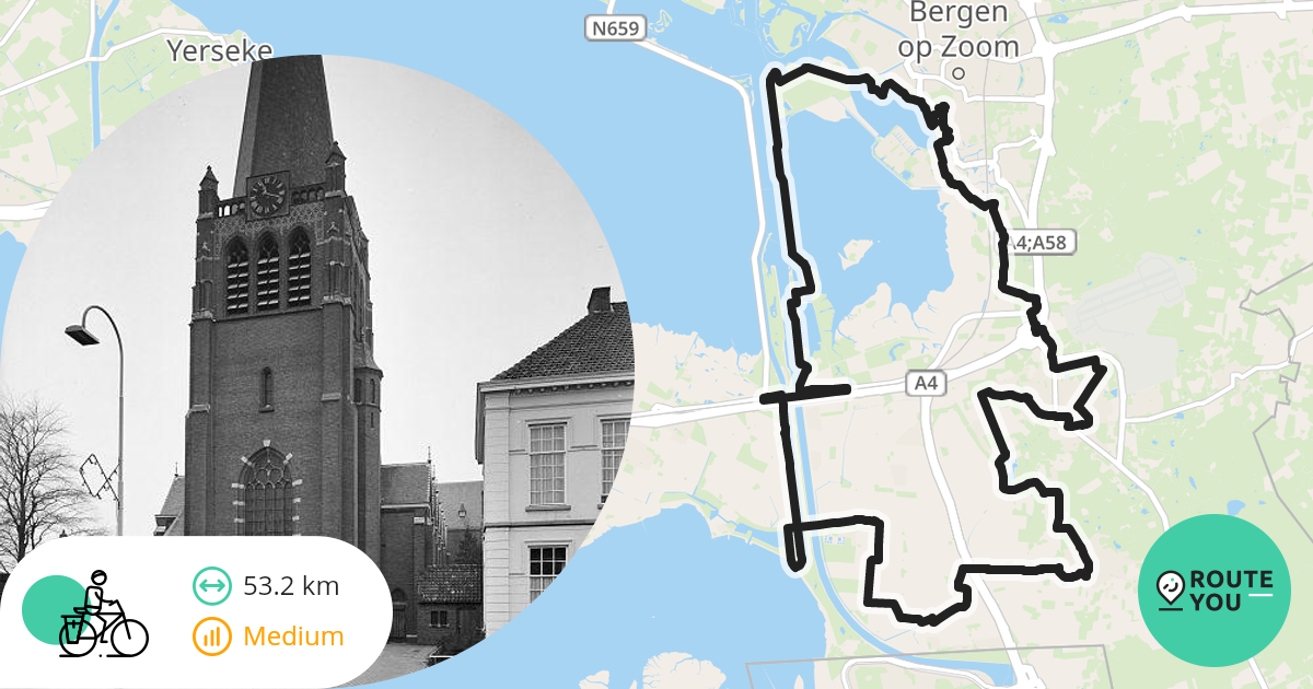 Bergen op Zoom - Recreatieve fietsroute | RouteYou