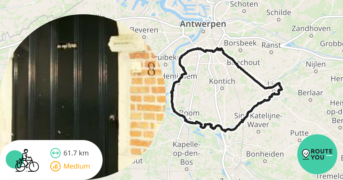60K - Lier - Nete - Schelde - Ring - Recreatieve fietsroute | RouteYou