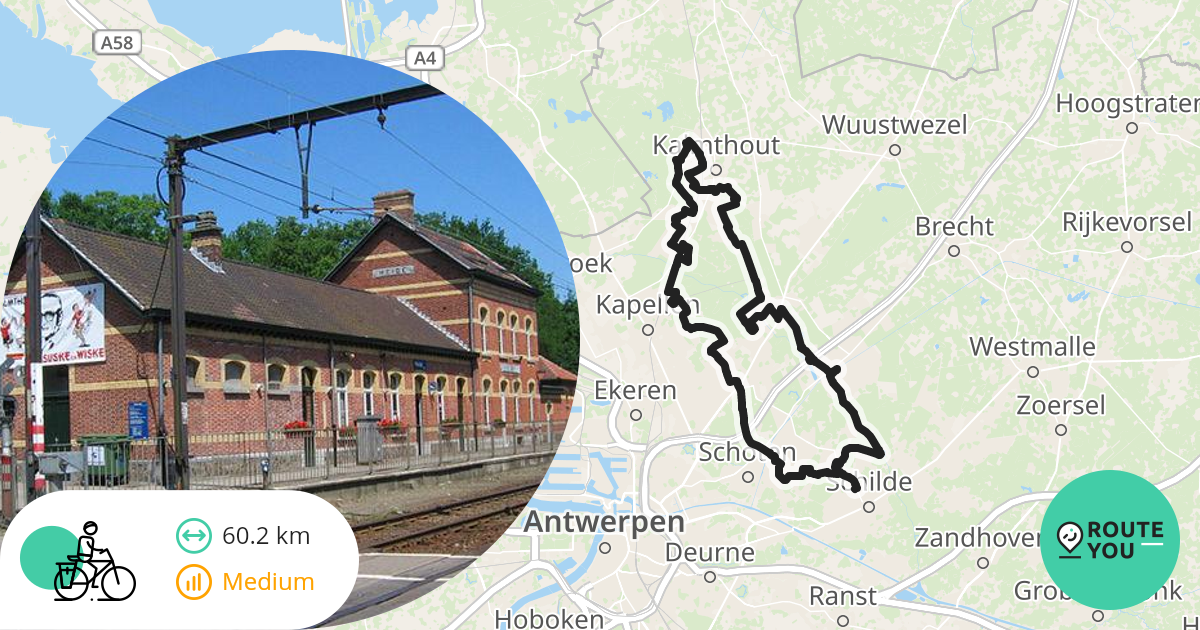 Schilde Kalmthout - Recreatieve fietsroute | RouteYou