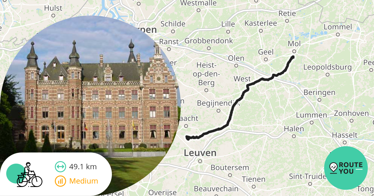 Mol - Tildonk - Recreatieve fietsroute | RouteYou