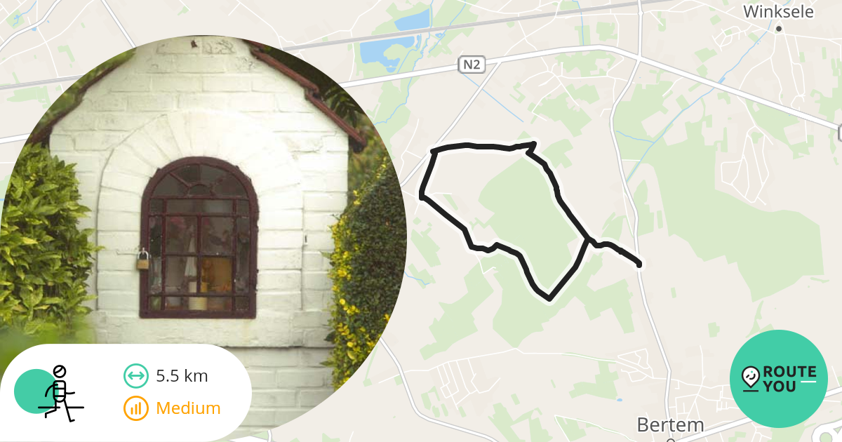 Bertem korte wandeling rond het Eikenbos - Recreatieve wandelroute ...