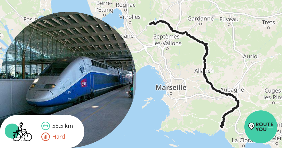 Aix-en-Provence - Cassis - Recreational cycle route | RouteYou