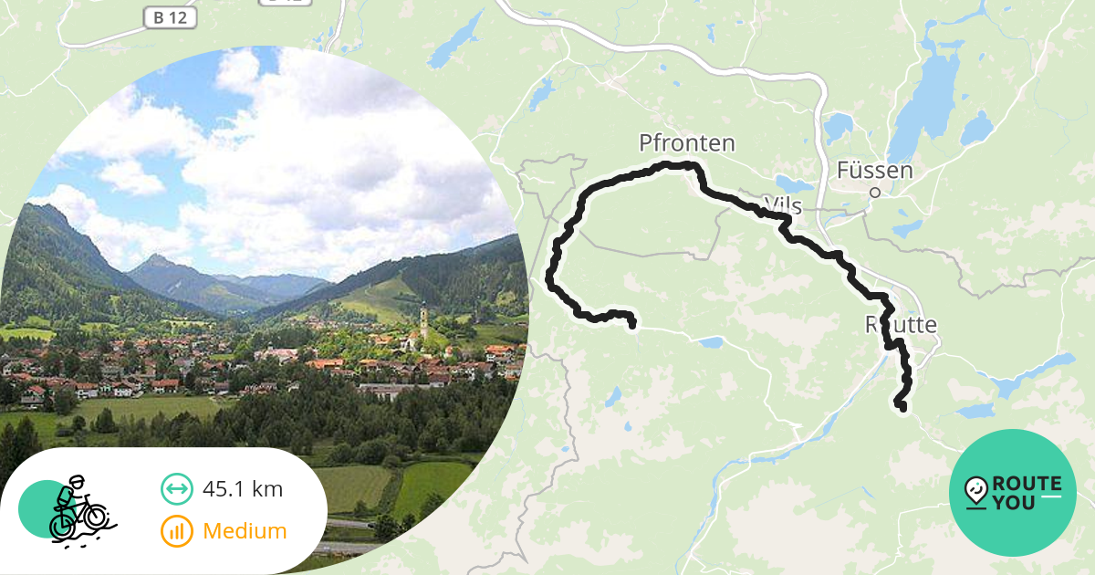 Bike Trail Tirol Etappe 03: Tannheim - Reutte - Mountainbike-Route ...