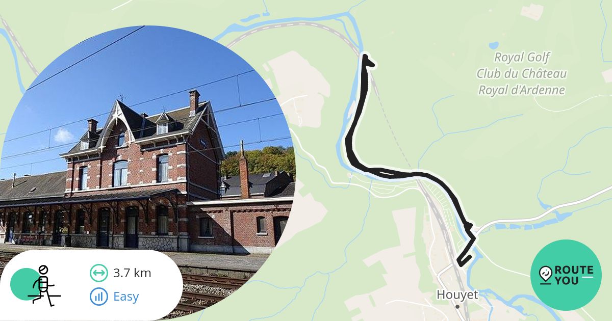 Het oude Koninklijk privé treinstation in Houyet - Recreatieve ...