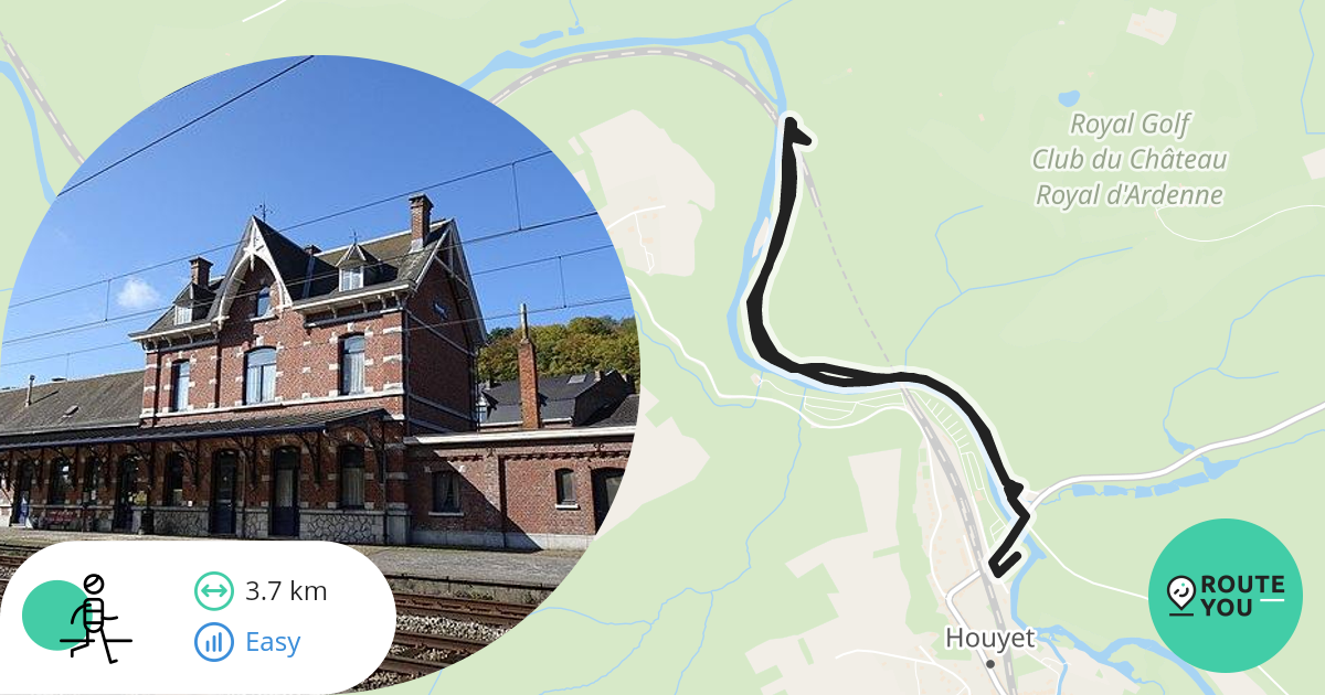 Het oude Koninklijk privé treinstation in Houyet - Recreatieve ...