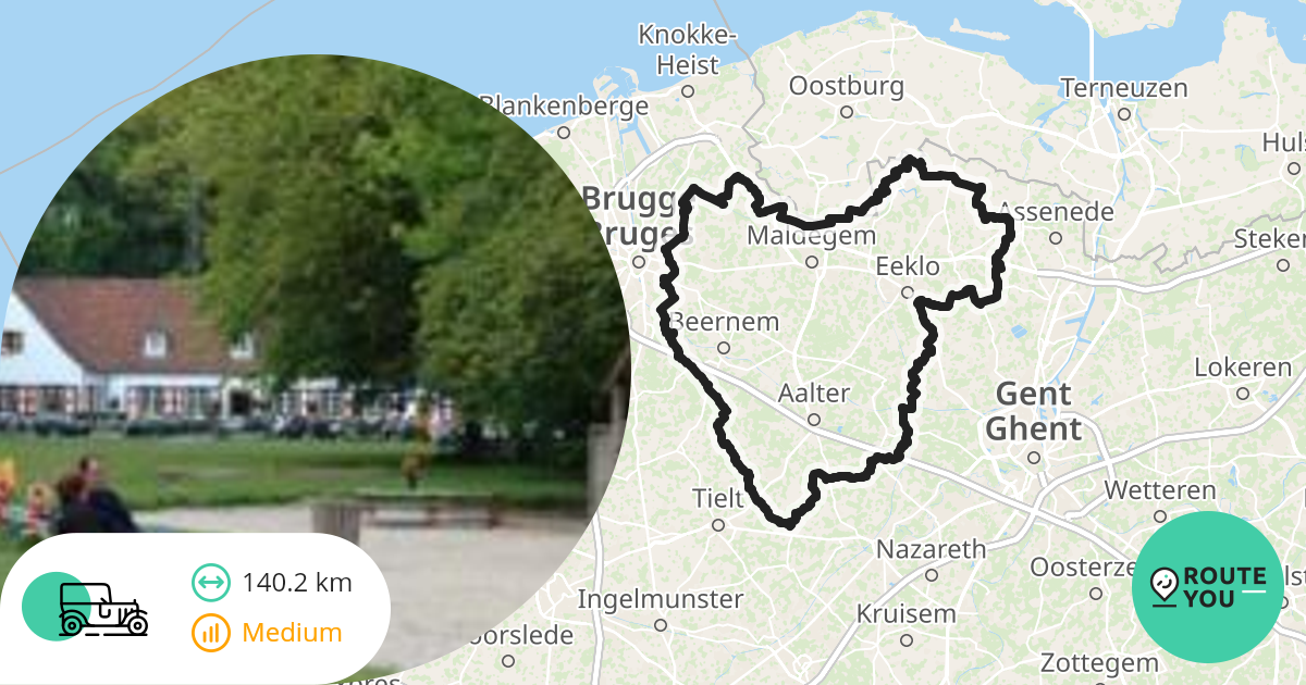 Aarsele-Damme-Lievegem - Oldtimerroute | RouteYou