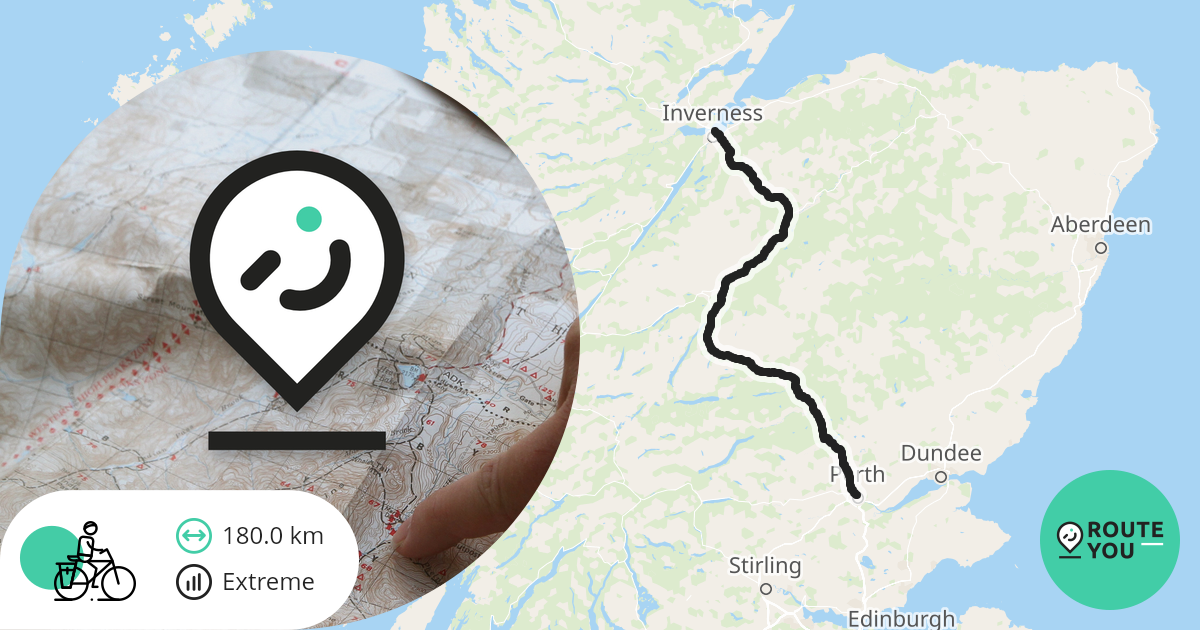 Stage 9 - Perth to Inverness - Recreational cycle route | RouteYou