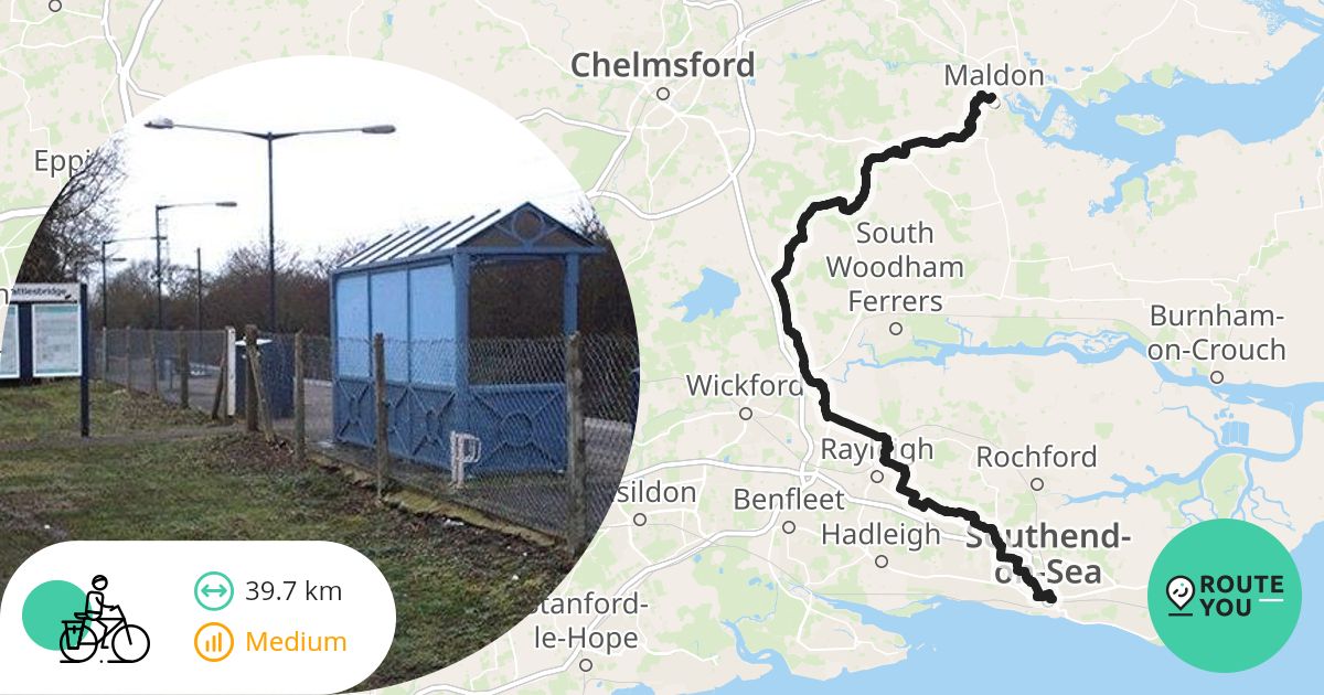 Southend-on-Sea - Maldon - Recreational cycle route | RouteYou