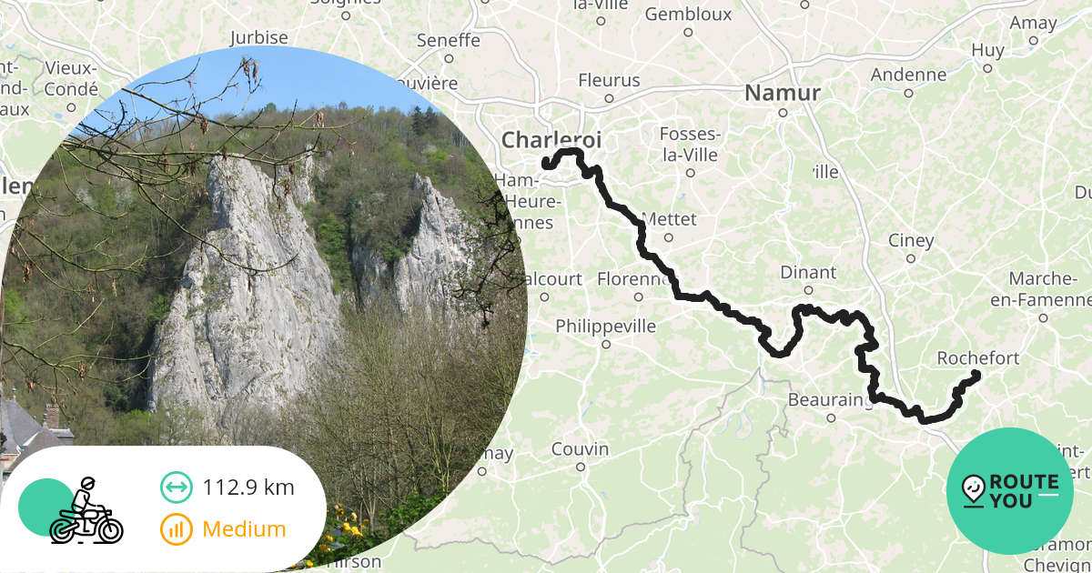 MW Charleroi - Rochefort 02/11 - Itinéraire à moto | RouteYou