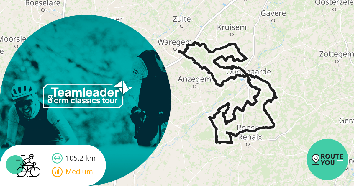 Dwars door Vlaanderen Cyclo 2025 - 105 km - Racefietsroute | RouteYou