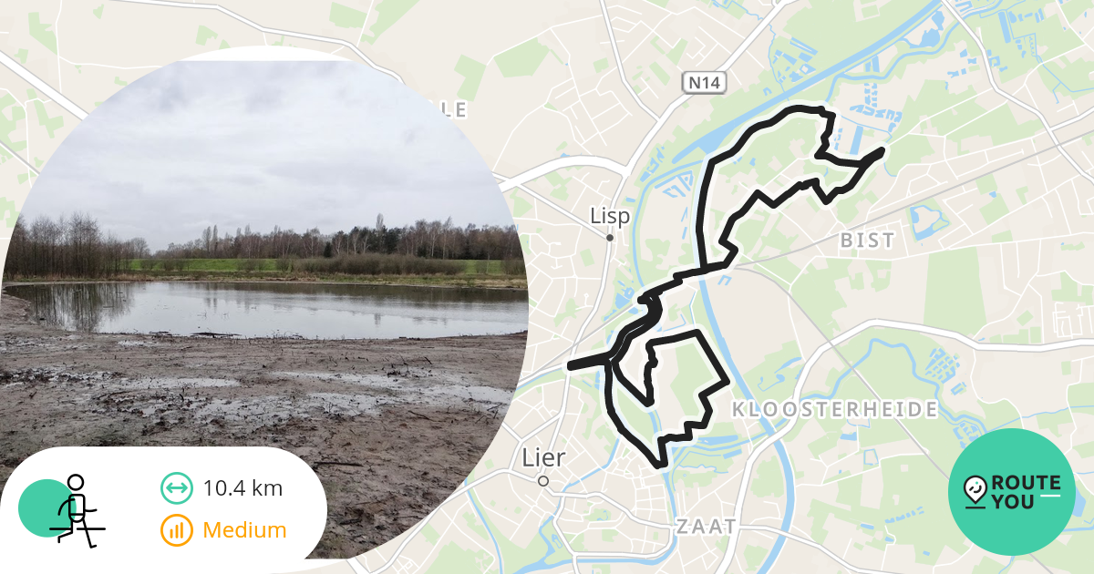 Nazareth-Zuid en Kromme Ham - Wandelroute | RouteYou