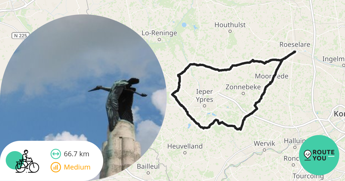 TTR_WZW_66km_Vlamertinge (BW) - Recreatieve fietsroute | RouteYou
