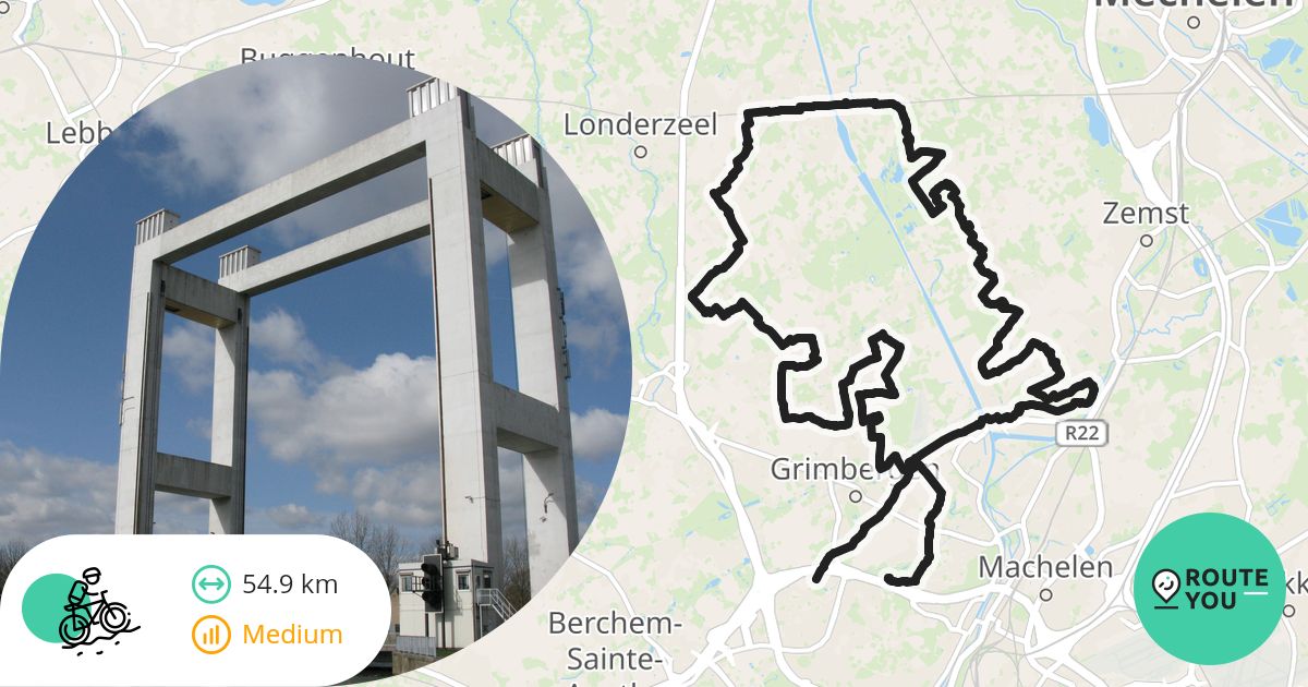 Kapelle-op-den-Bos_55km - Mountainbikeroute | RouteYou