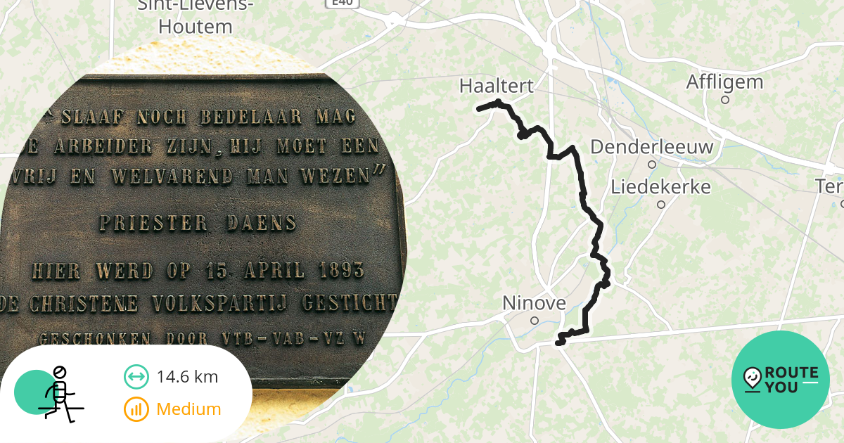 Haaltert - Meerbeke - Recreatieve wandelroute | RouteYou