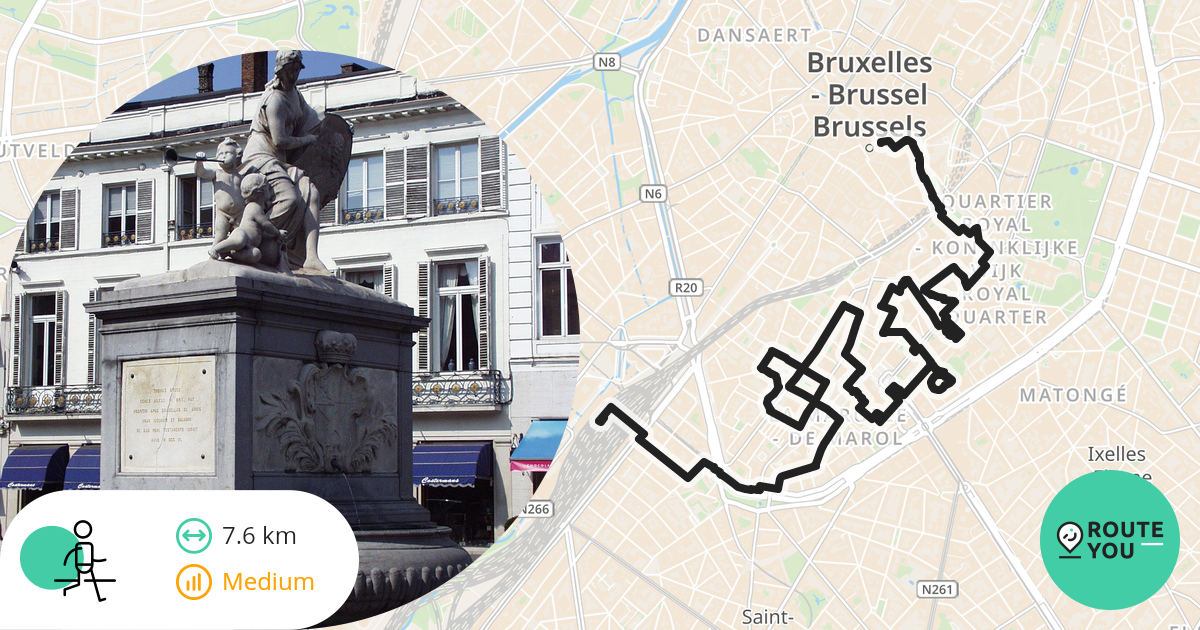 Brussel Zuid - Marollen - Zavel - Centrum - Wandelroute | RouteYou