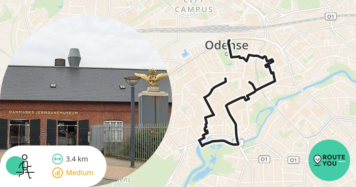 Odense - Walking route | RouteYou