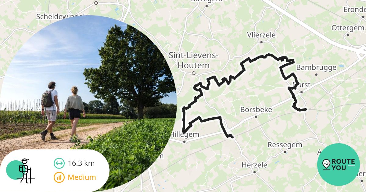 Stationsstapper Burst-Herzele - Hikingroute | RouteYou