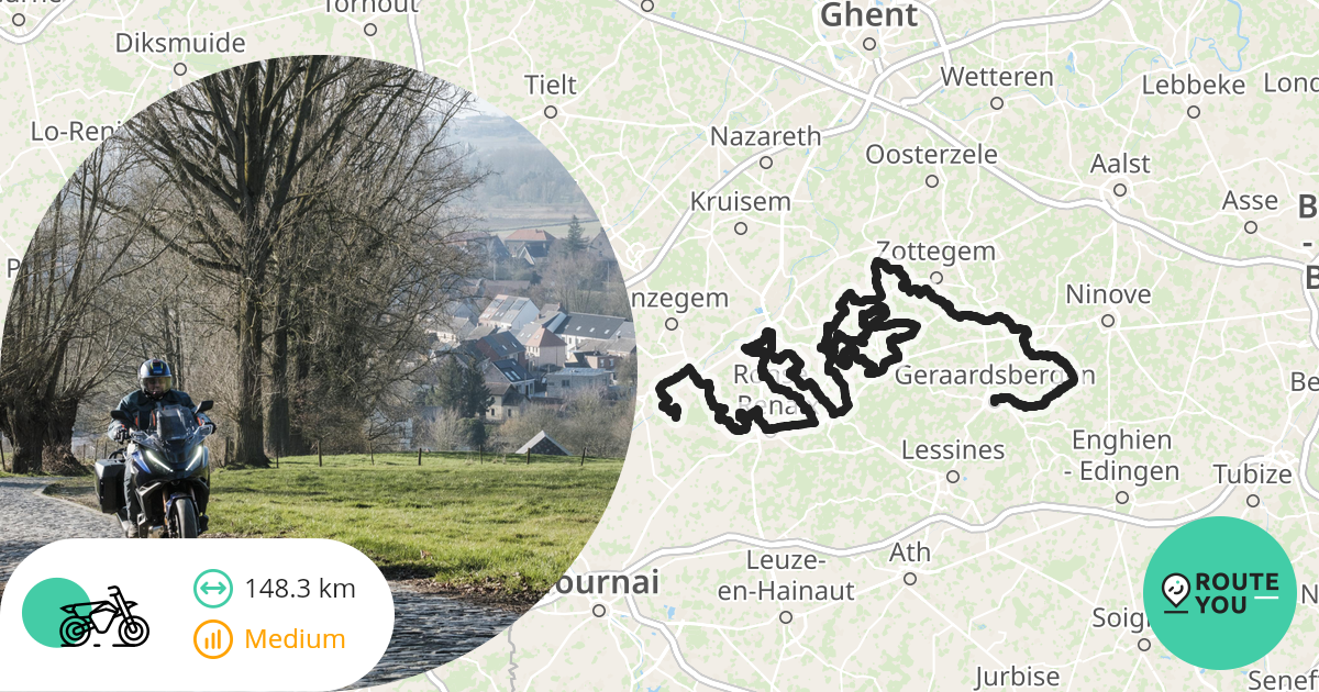 Ontsnappen aan jagen en rennen in de Vlaamse Ardennen - Toermotorroute ...