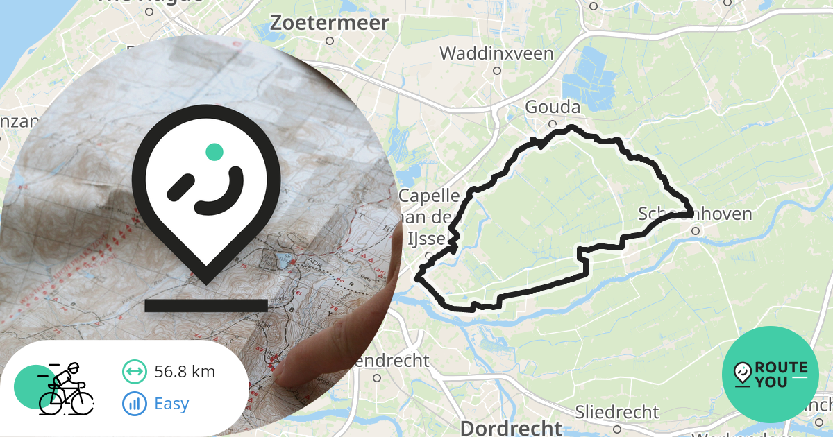 Vlist 57km - Racefietsroute | RouteYou